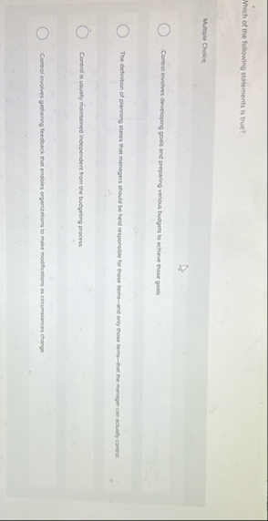 Solved Which of the following statements is true?Multiple | Chegg.com