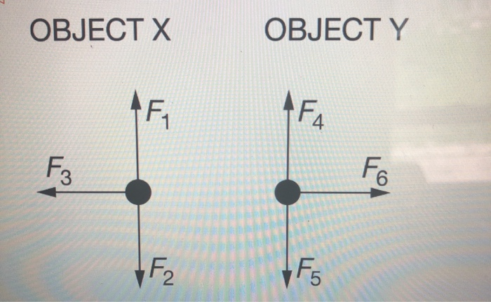 Solved Object X And Object Y Are At Rest On A Horizontal