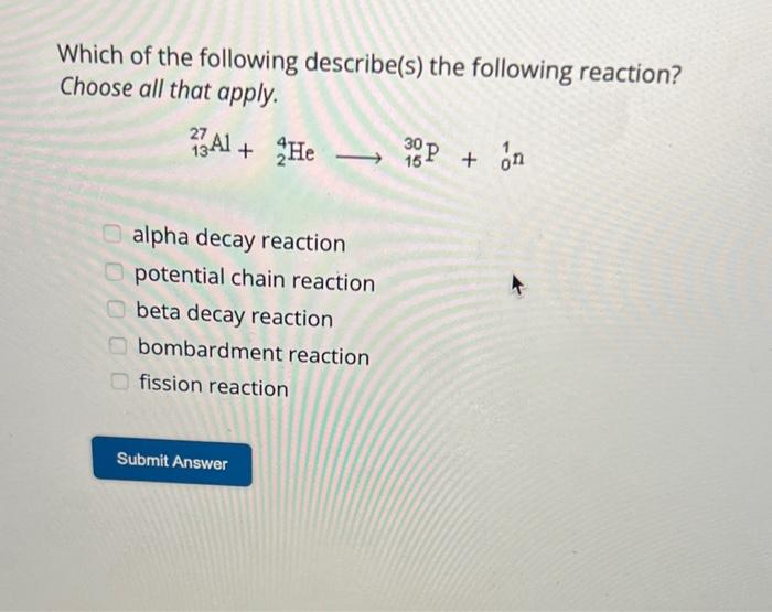 Solved Which of the following describe(s) the following | Chegg.com