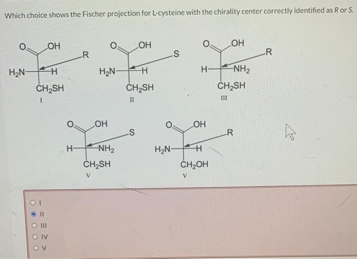 Solved Which choice shows the Fischer projection for | Chegg.com