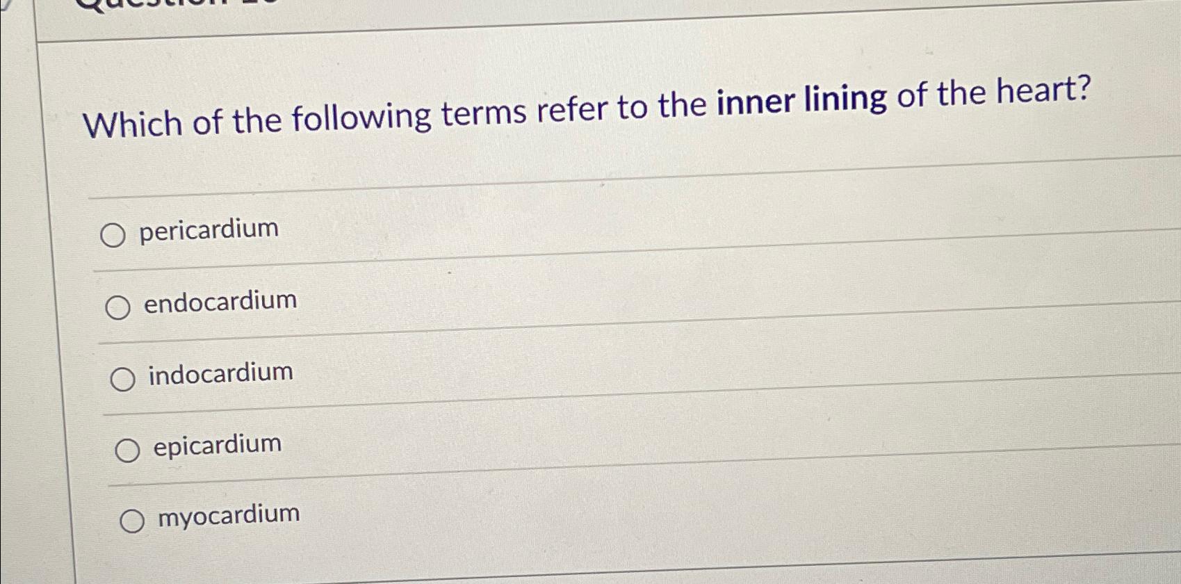 Solved Which of the following terms refer to the inner | Chegg.com