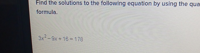 Solved Find the solutions to the following equation by using | Chegg.com