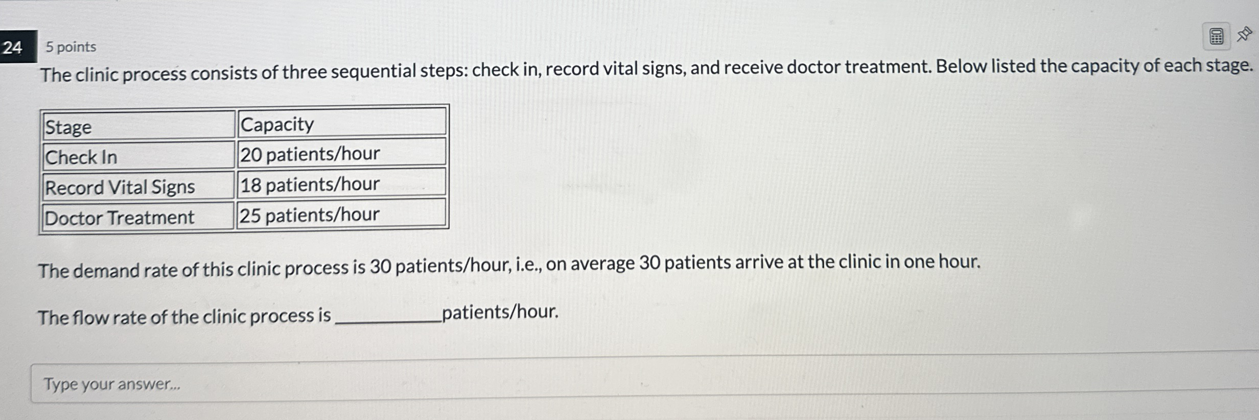 Solved 245 ﻿pointsThe clinic process consists of three | Chegg.com