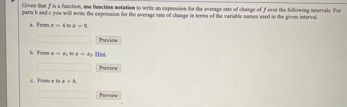 Solved Given that f is a function, use function notation to | Chegg.com