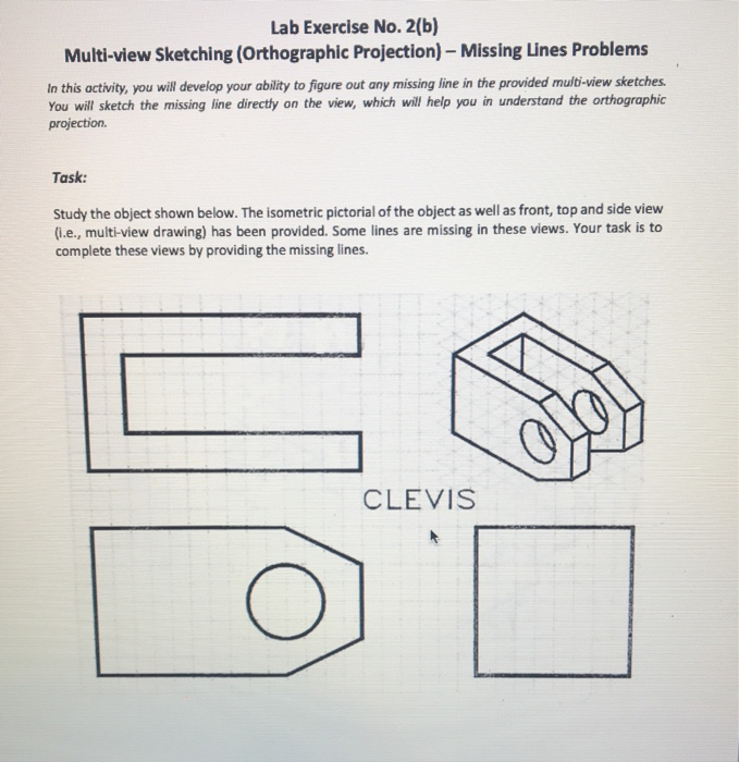 Solved Lab Exercise No. 2(b) Multi-view Sketching | Chegg.com