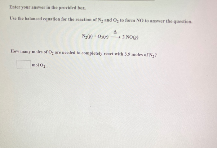 Solved Enter your answer in the provided box. Use the | Chegg.com