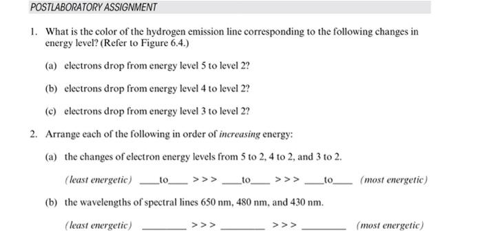 Solved POSTLABORATORY ASSIGNMENT 1. What is the color of the | Chegg.com