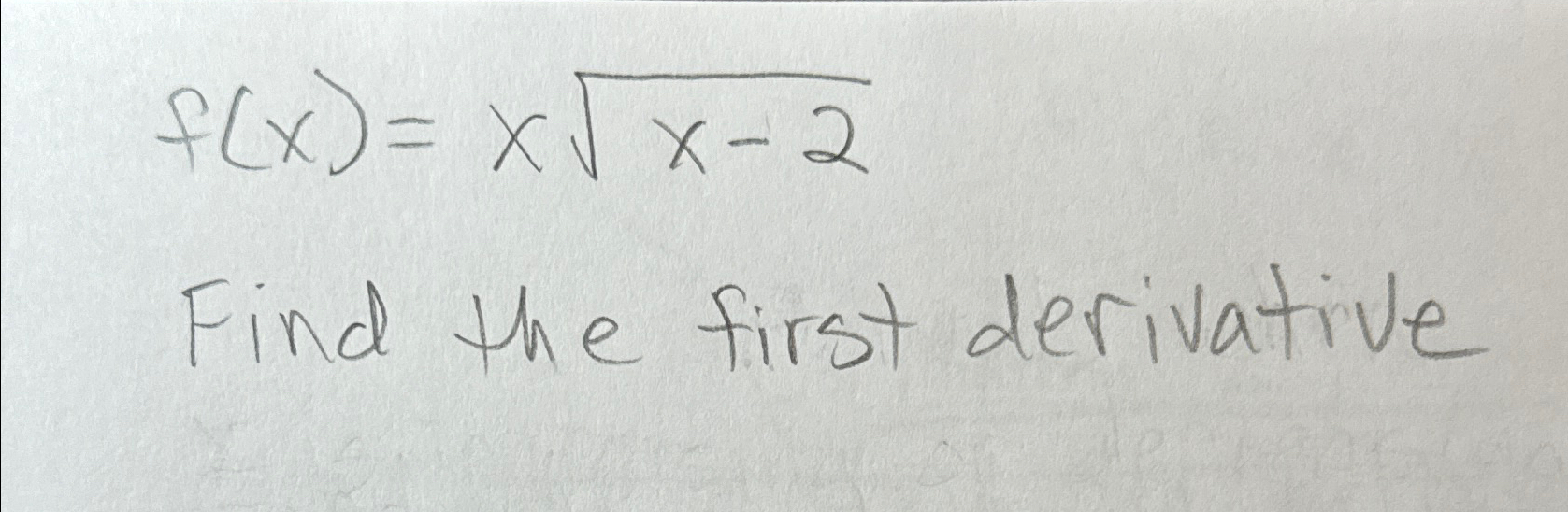 Solved f(x)=xx-22Find the first derivative | Chegg.com