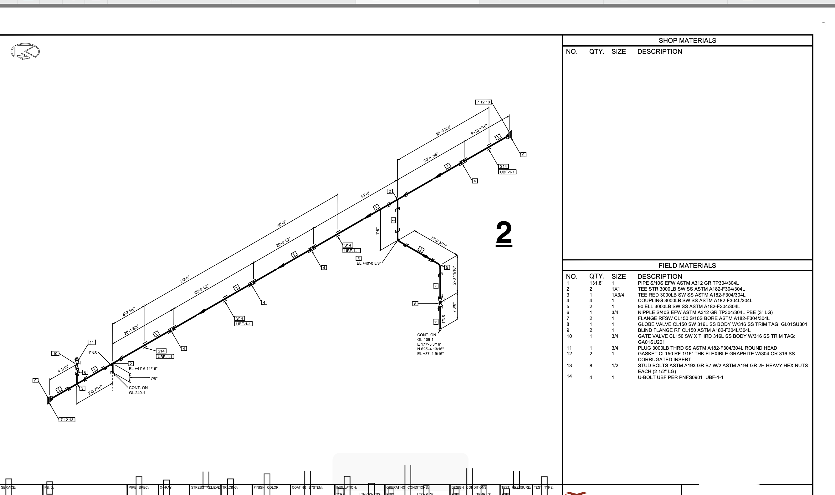 Solved 1. ﻿What is the pipe size and specification in each | Chegg.com