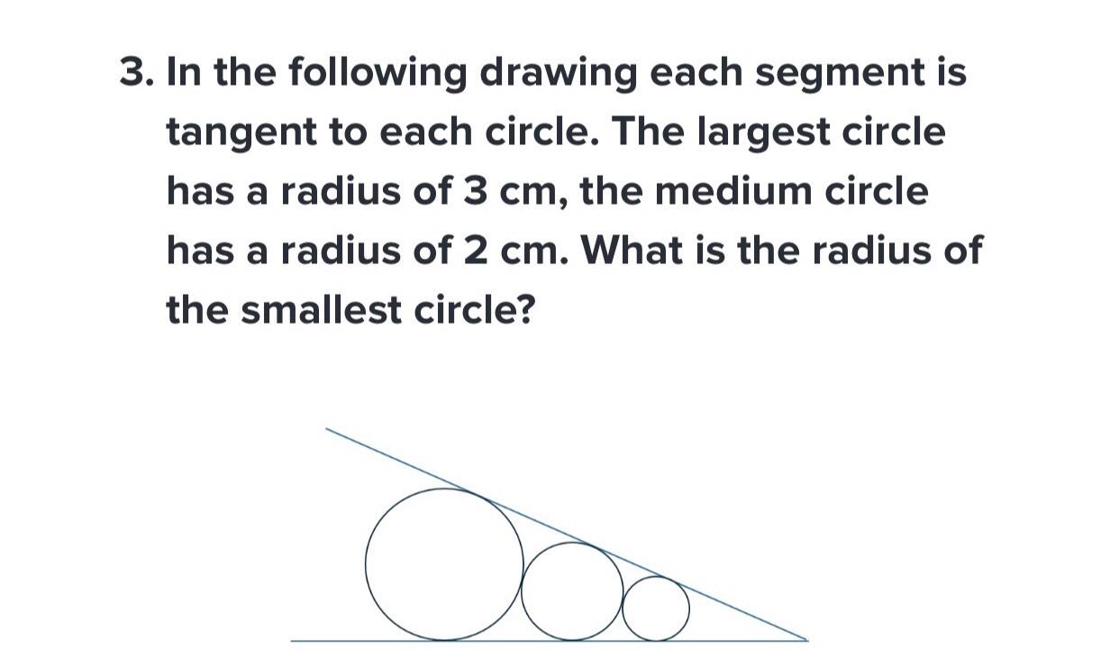 Solved In the following drawing each segment is tangent to | Chegg.com