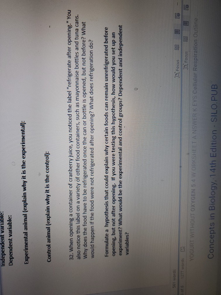 Solved Independent variable: Dependent variable: | Chegg.com