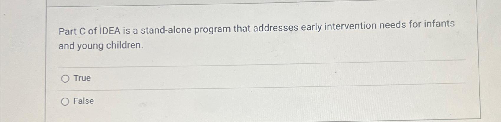 Solved Part C ﻿of IDEA is a stand-alone program that | Chegg.com