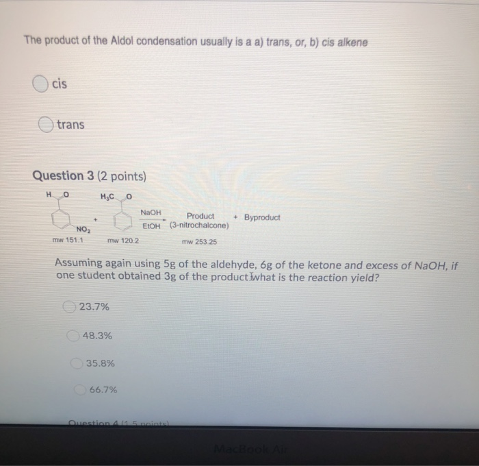 Solved Page 1: HACO NaOH EtOH Product (3-nitrochalcone) | Chegg.com