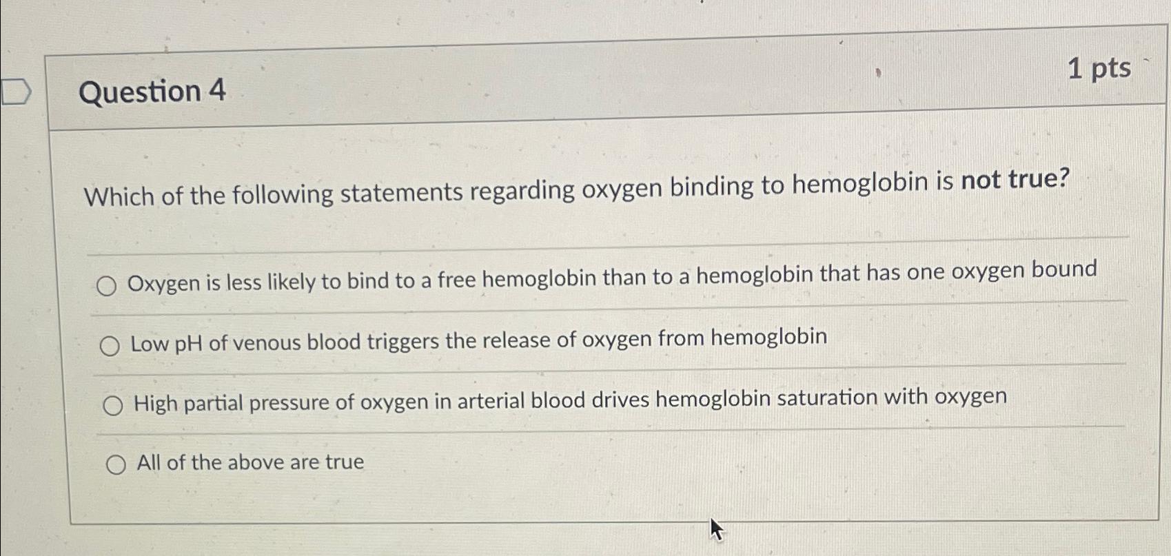 Solved Question 41 ﻿ptsWhich of the following statements | Chegg.com