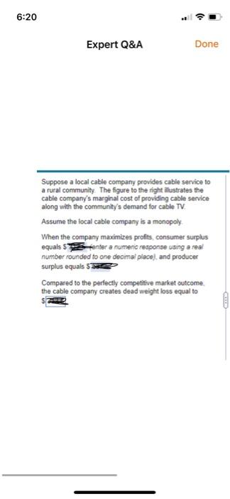 Suppose a local cable company provides cable service | Chegg.com