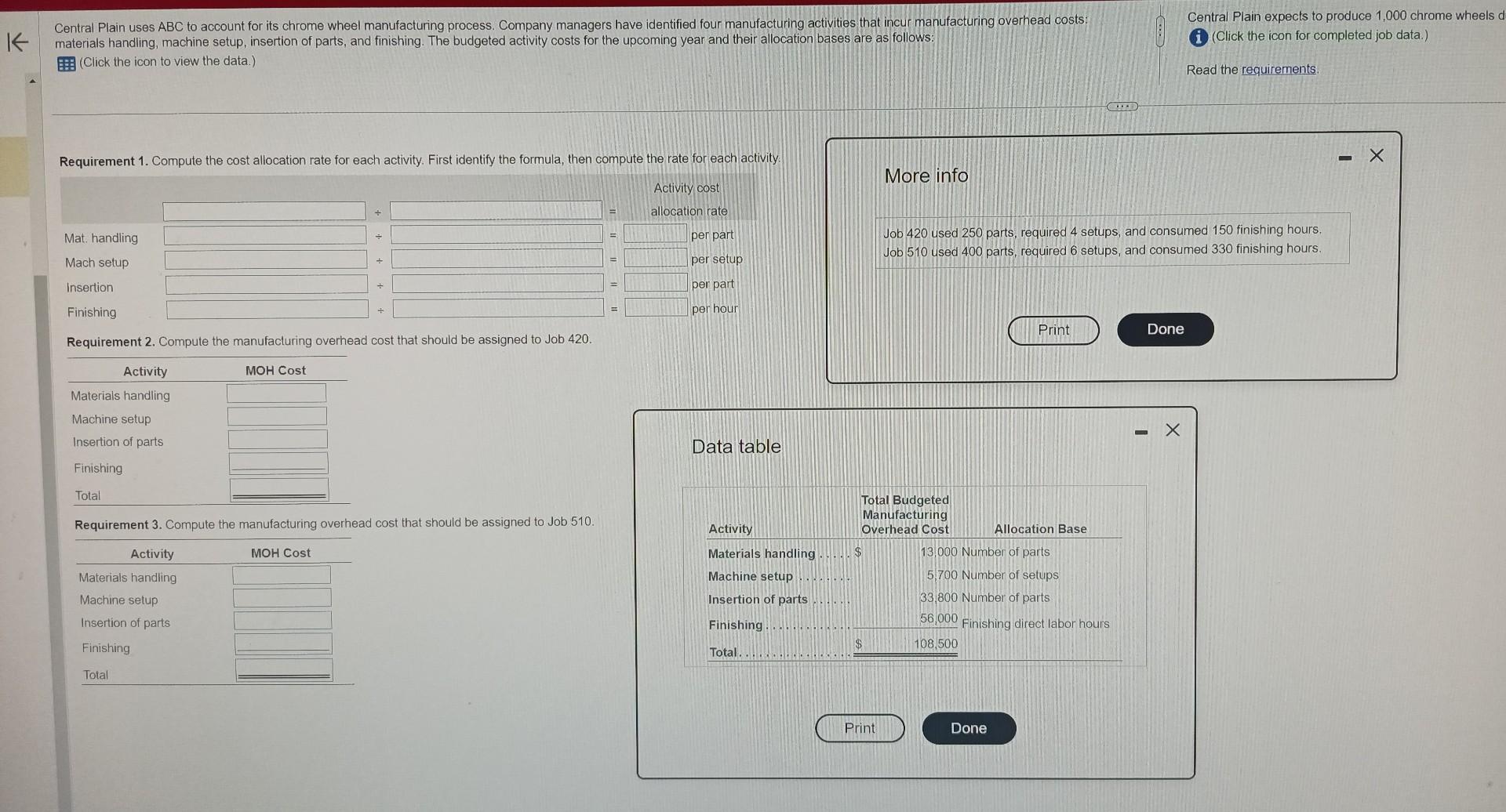 Solved materials handling, machine setup, insertion of | Chegg.com