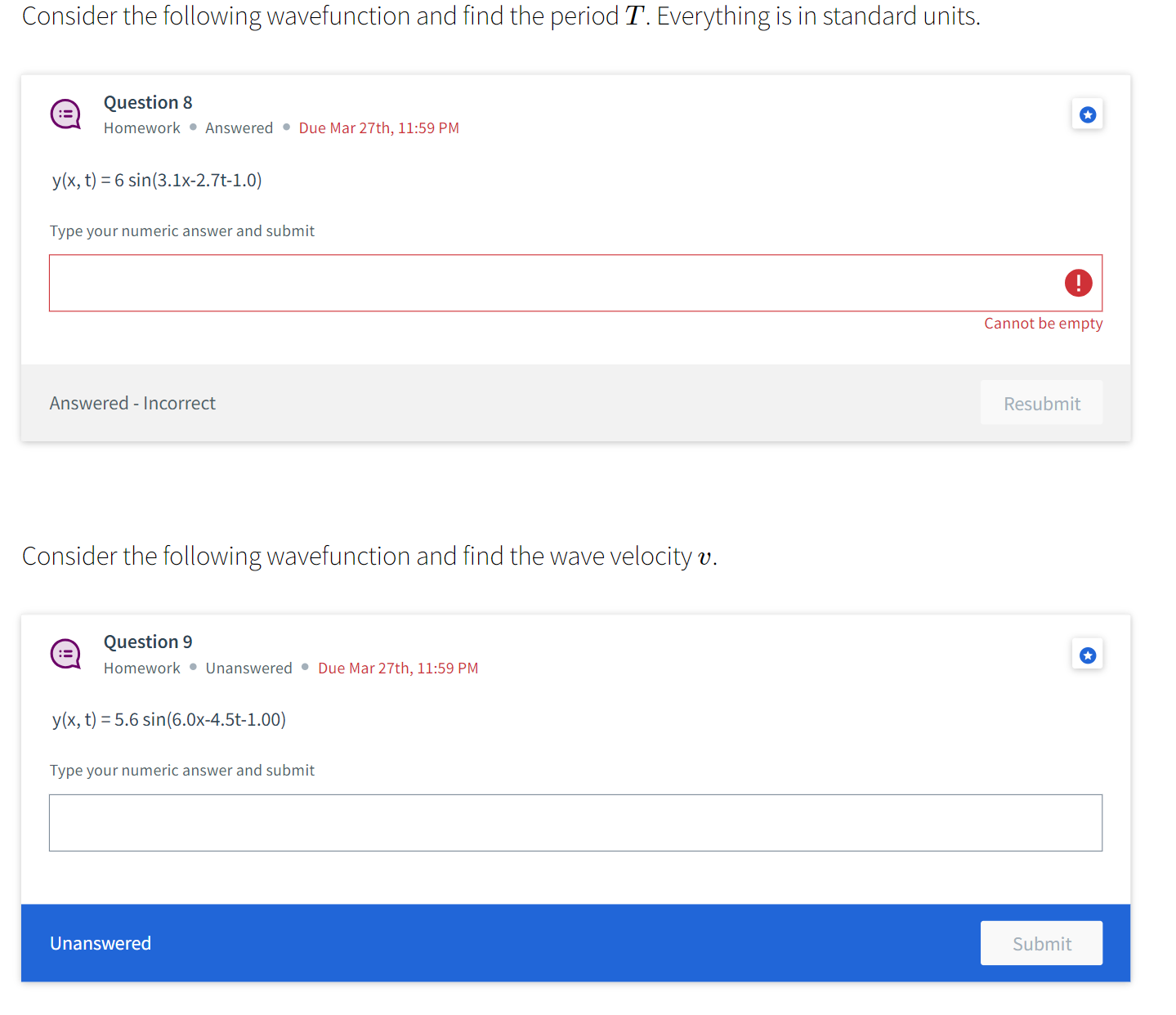 Solved Consider the following wavefunction and find the | Chegg.com