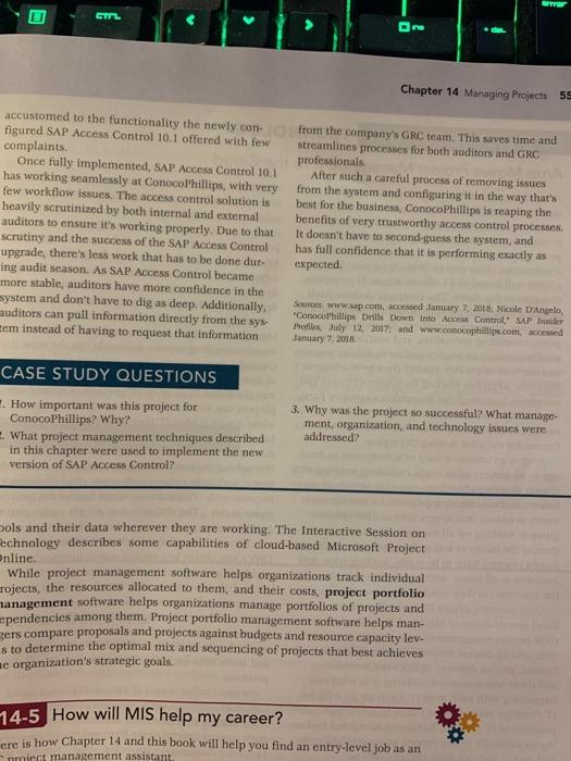 Solved INTERACTIVE SESSION MANAGEMENT ConocoPhillips | Chegg.com