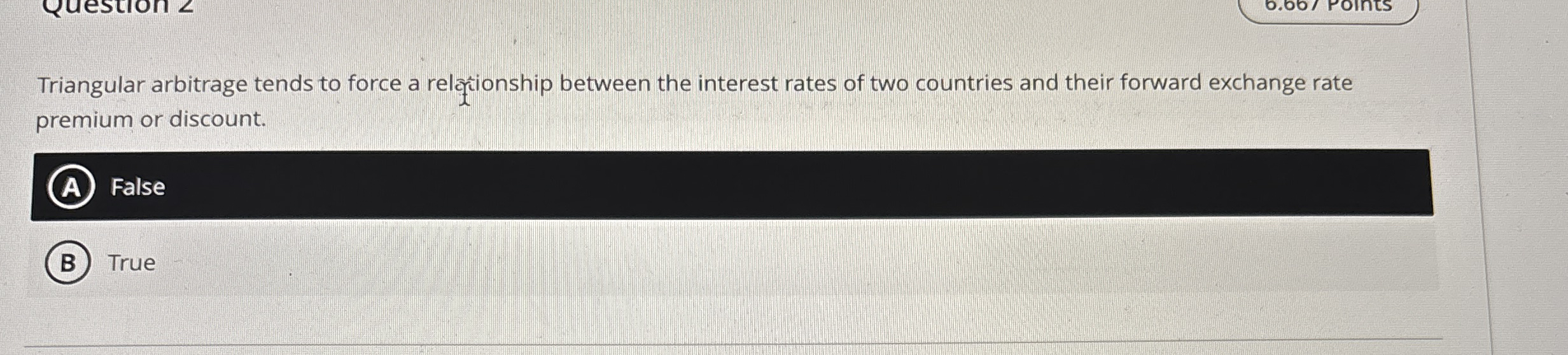Solved Triangular arbitrage tends to force a relarionship | Chegg.com