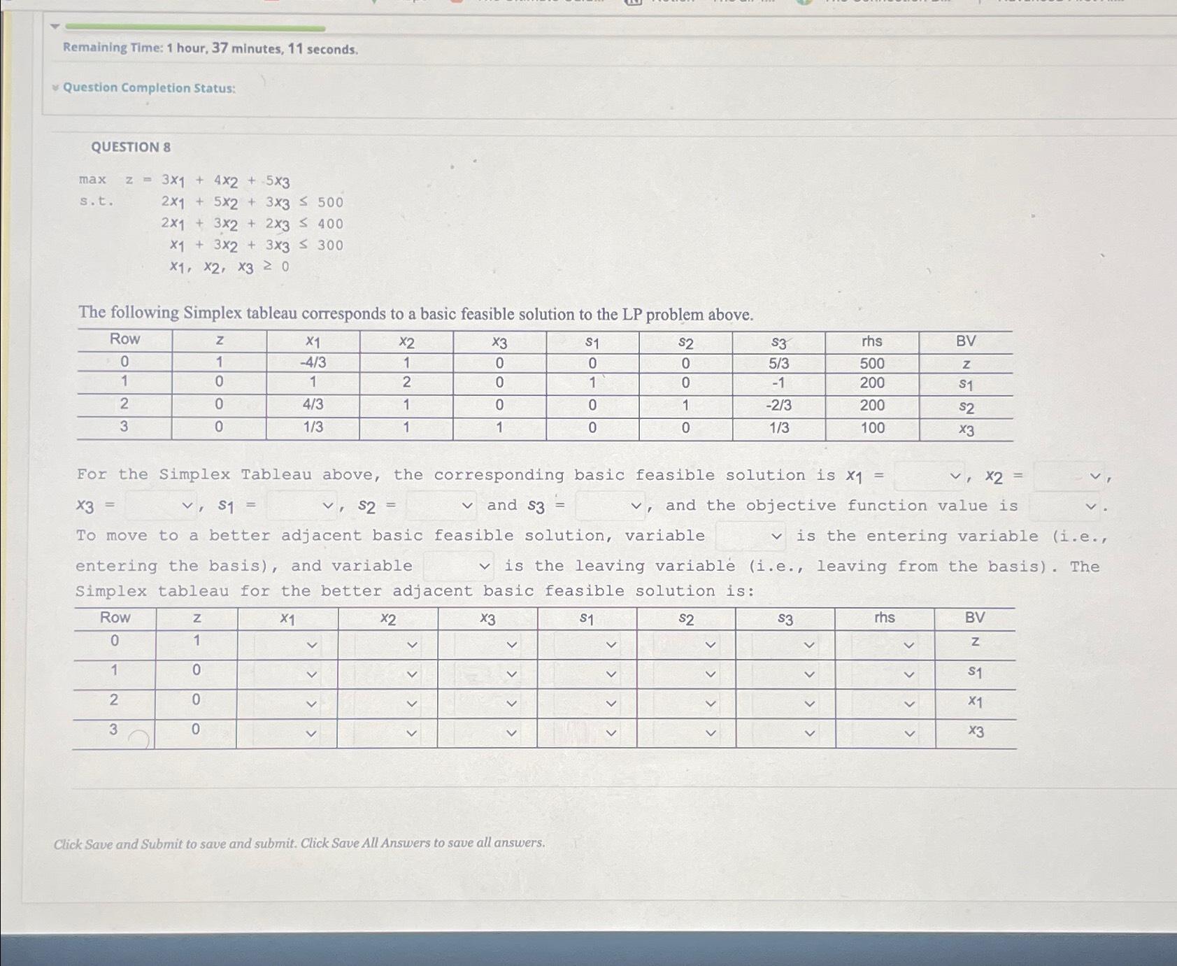 Solved Remaining Time: 1 ﻿hour, 37 ﻿minutes, 11 | Chegg.com
