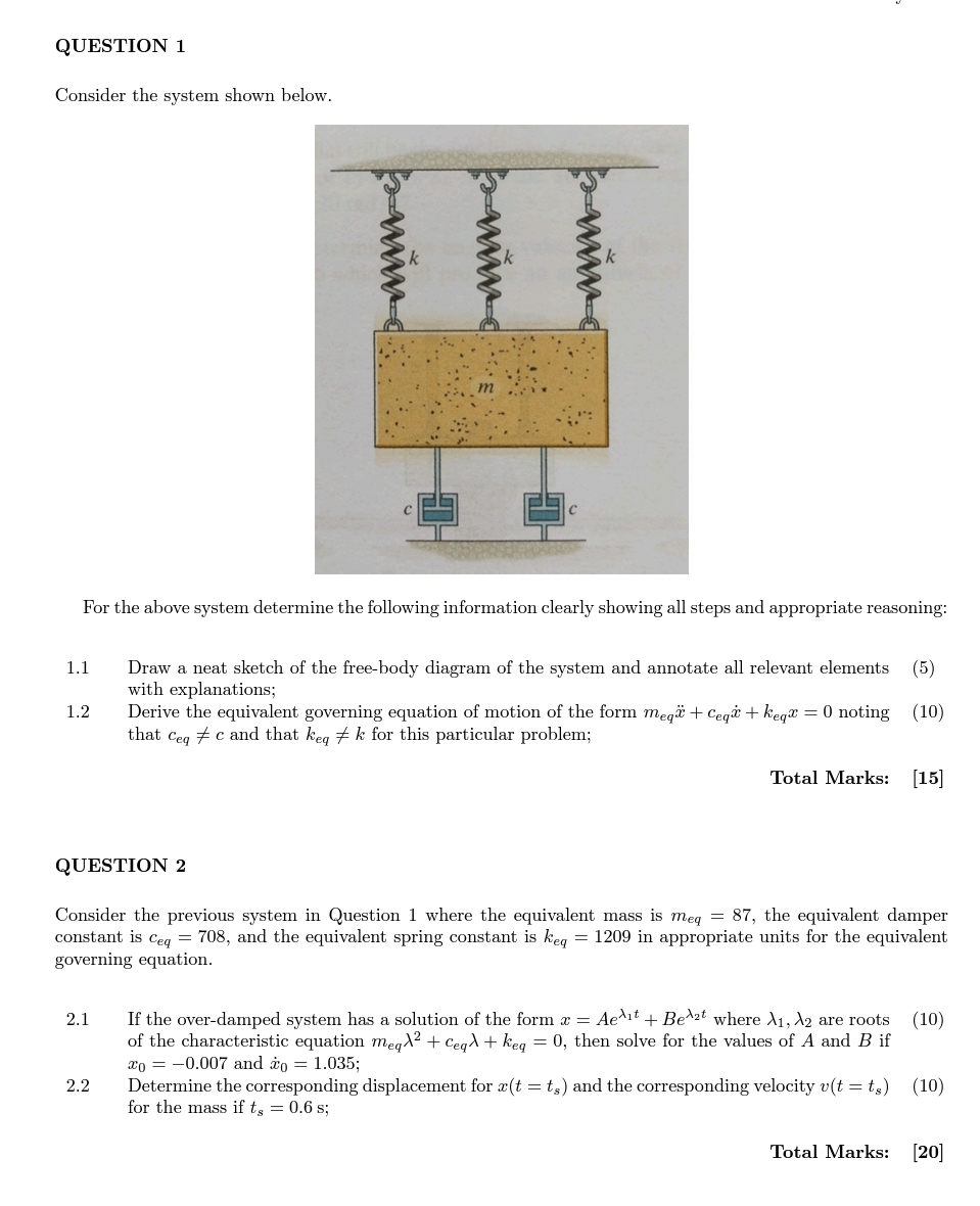 Solved Show all your calculations and clearly explain your | Chegg.com