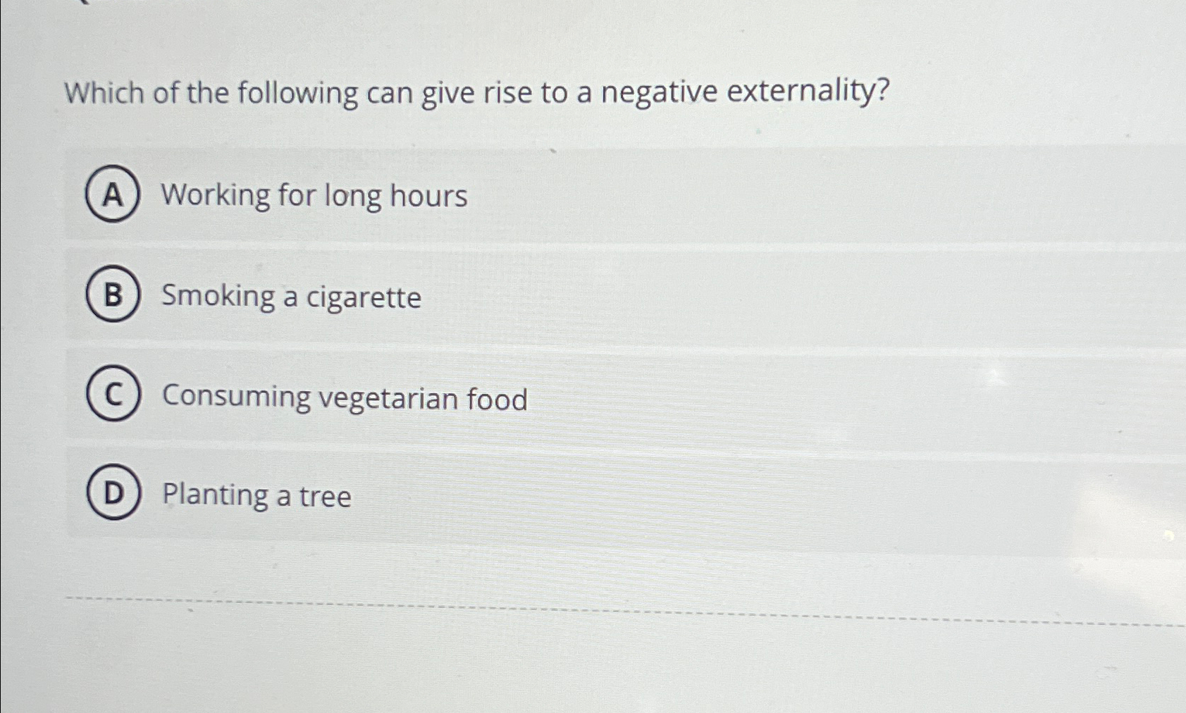 Solved Which of the following can give rise to a negative | Chegg.com
