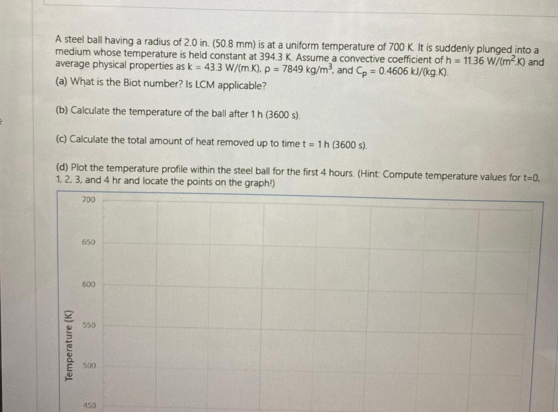 A steel ball having a radius of 2.0in.(50.8mm) ﻿is at | Chegg.com