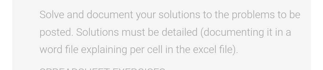 Solved Solve and document your solutions to the problems to | Chegg.com