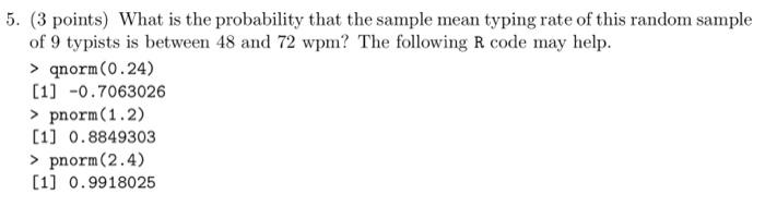 Solved Suppose that the distribution of net typing rate in | Chegg.com