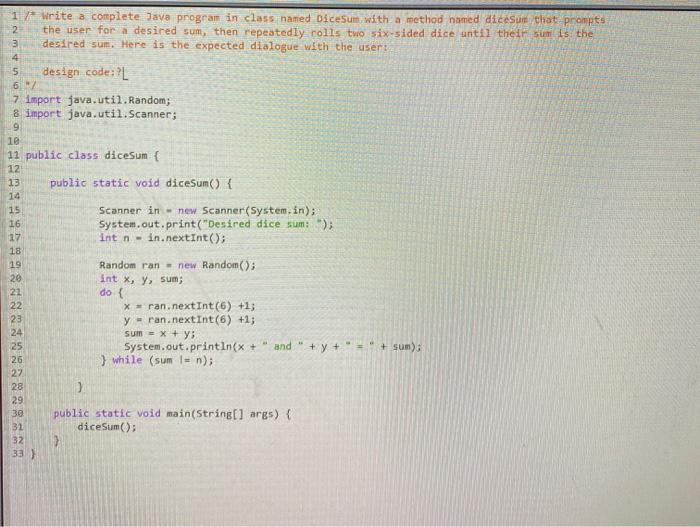 Solved GAN 1 / Write a complete Java program in class named | Chegg.com