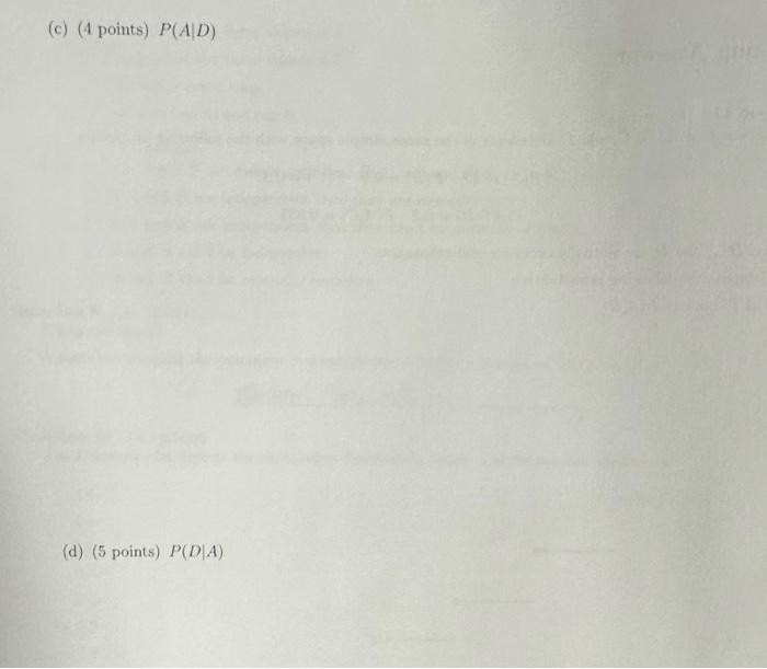 Solved Question 11 (15 points) Suppose that A,B,C, and D are | Chegg.com