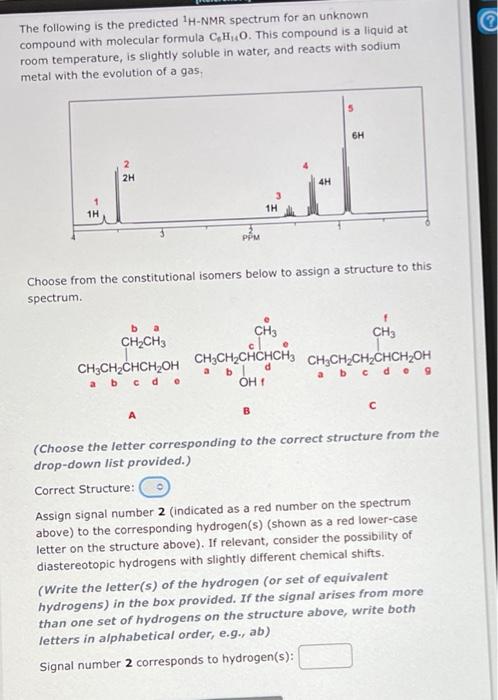 Solved 3 Not Submitted 3H 3H 2 2H 2H PPM Peak Splitting 1 | Chegg.com