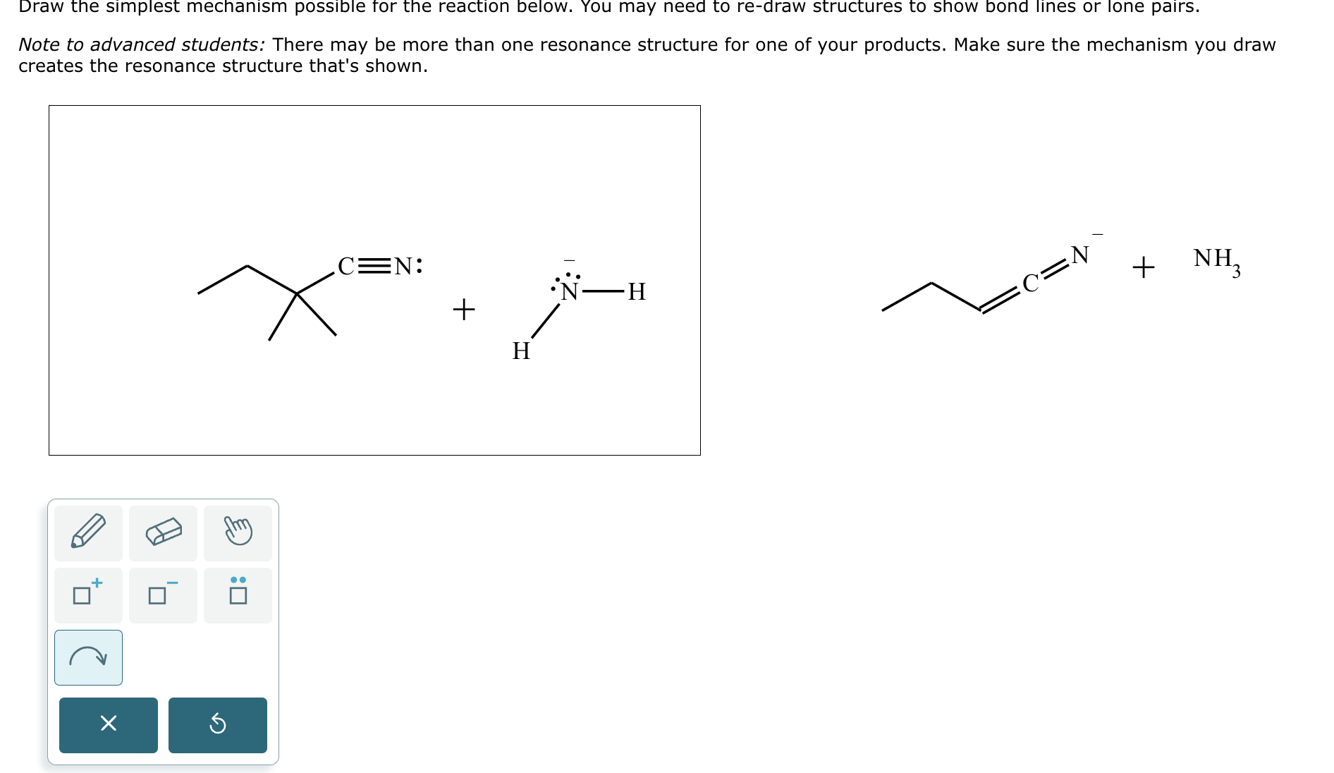 Solved Draw the simplest mechanism possible for the reaction | Chegg.com