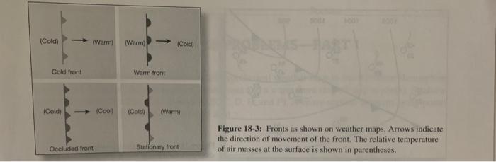 Solved EXERCISE 18 PROBLEMS-PART II Two hypothetical weather | Chegg.com