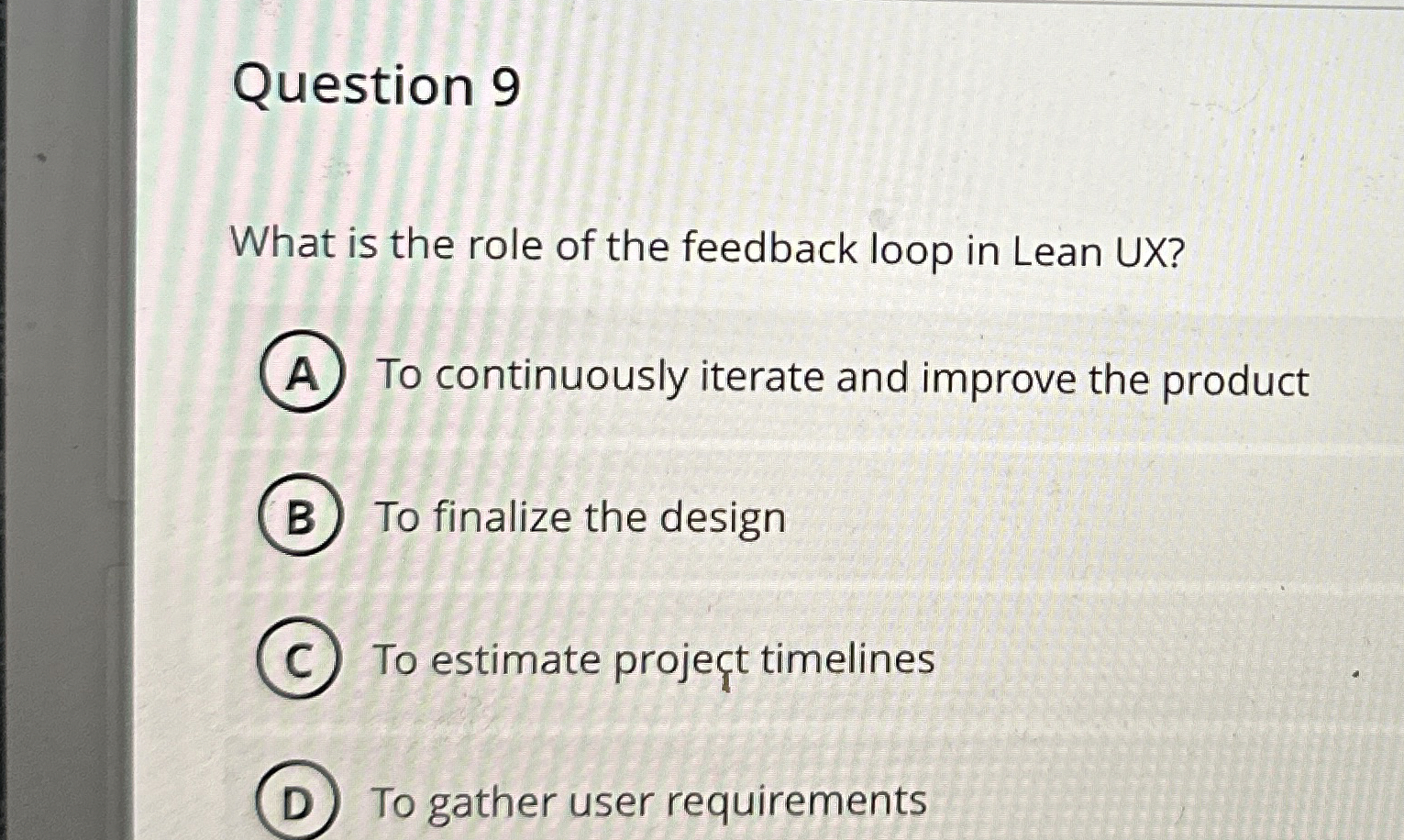 Solved Question 9What is the role of the feedback loop in | Chegg.com