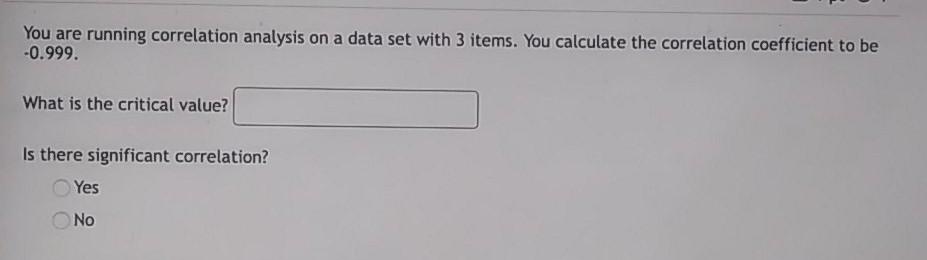 Solved You are running correlation analysis on a data set | Chegg.com