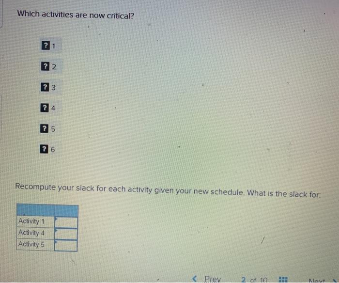 Solved Develop a resource schedule using as you update each | Chegg.com