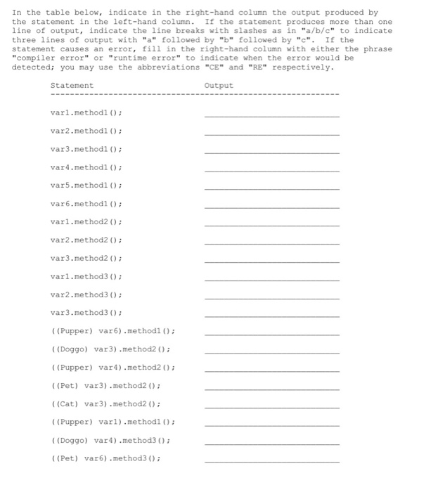 Solved 3. Inheritance/Polymorphism, 10 points: Assuming that | Chegg.com