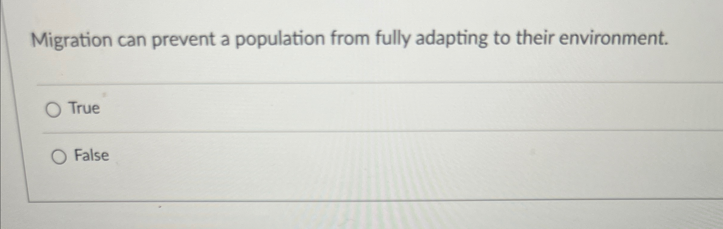 Solved Migration can prevent a population from fully | Chegg.com