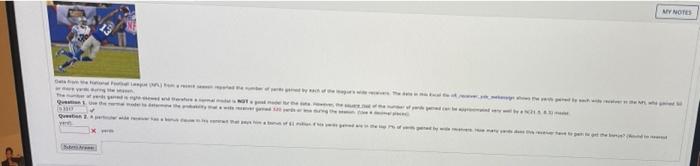 Solved NOTES The Que | Chegg.com