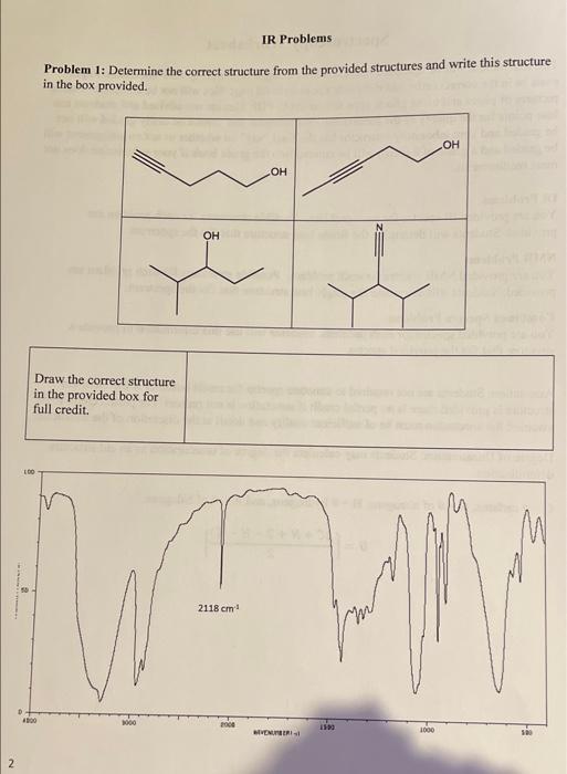 Solved IR Problems Problem 1: Determine the correct | Chegg.com