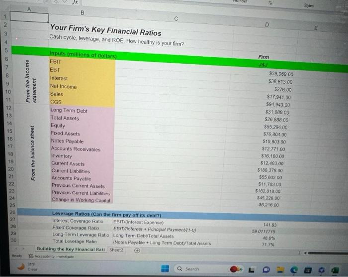 After taking a good look at the balance sheet and 10K | Chegg.com