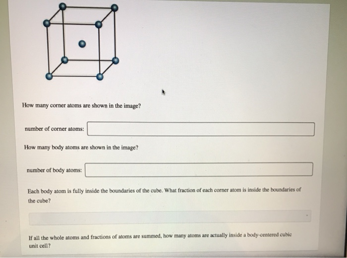 Solved How many corner atoms are shown in the image? number | Chegg.com