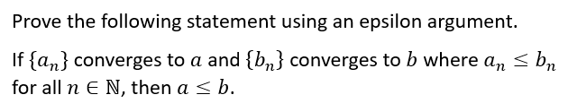 Solved Prove the following statement using an epsilon | Chegg.com