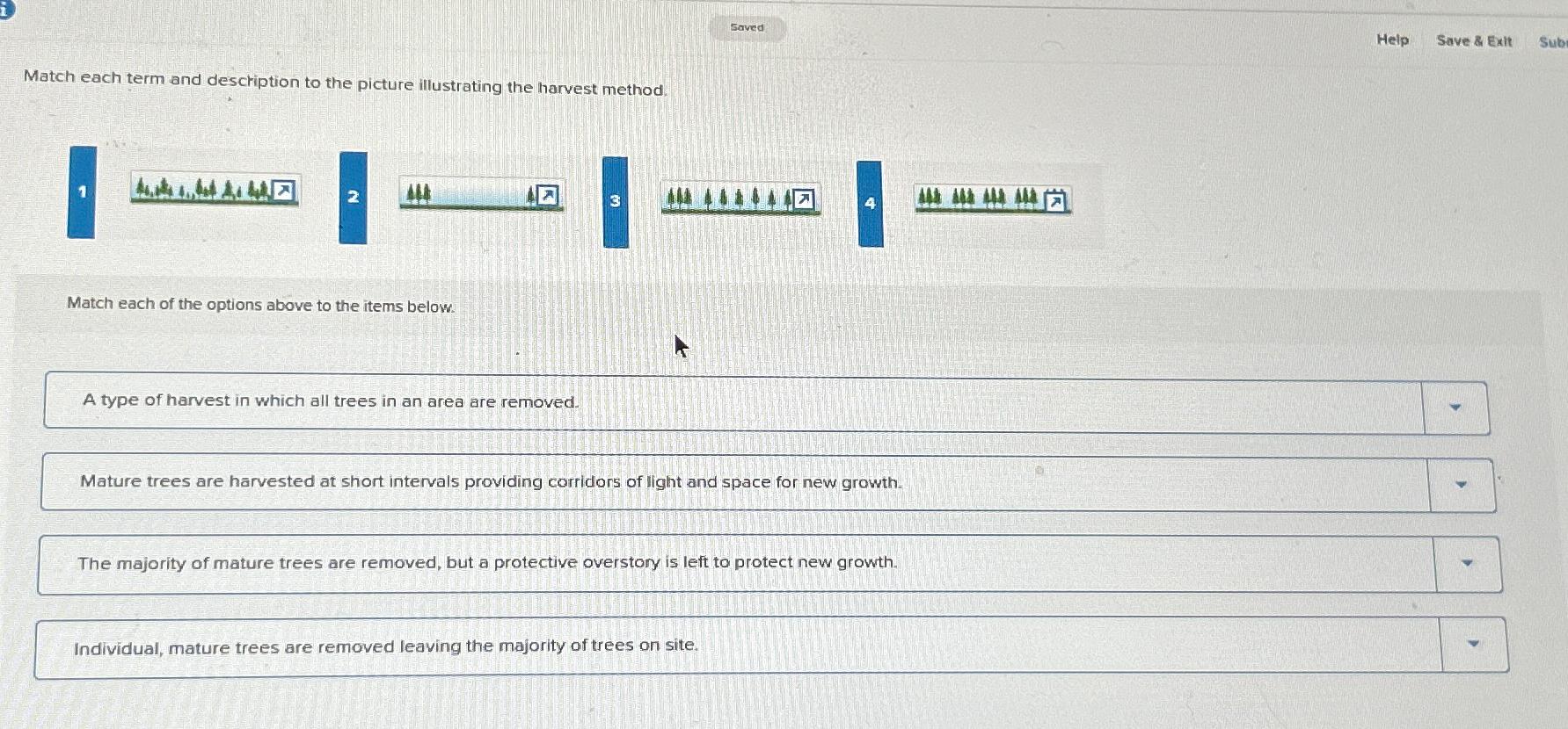 HelpSave & ExitMatch each term and deschiption to the | Chegg.com
