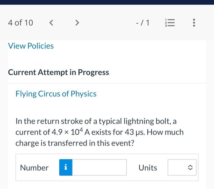 Solved View Policies Current Attempt in Progress Flying | Chegg.com