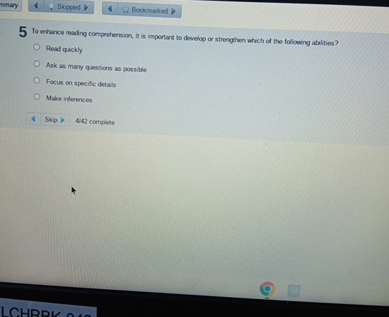 Solved SkippedBookmarked5To enhance reading comprehension, | Chegg.com