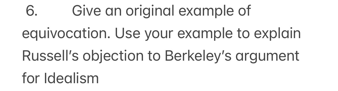 Solved Give an original example of equivocation. Use your | Chegg.com