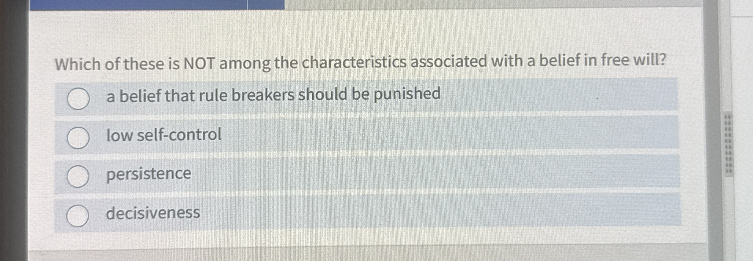 Which of these is NOT among the characteristics | Chegg.com