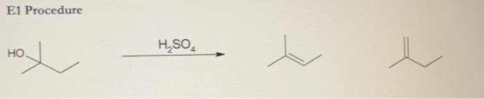 Solved E1 Procedure Write a complete electron pushing | Chegg.com
